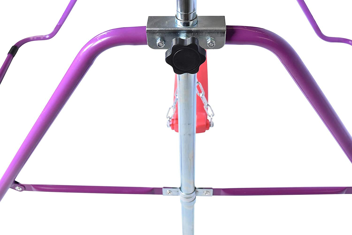 X Factor Kids Gymnastics Bar w 2x6 Tumble Mat Jungle Gym Horizontal Kip Bar Junior Training Height Adjustable Children Monkey Bars Folding Climb Tower Balance Bar Asymmetric Bar Playground (Purple)