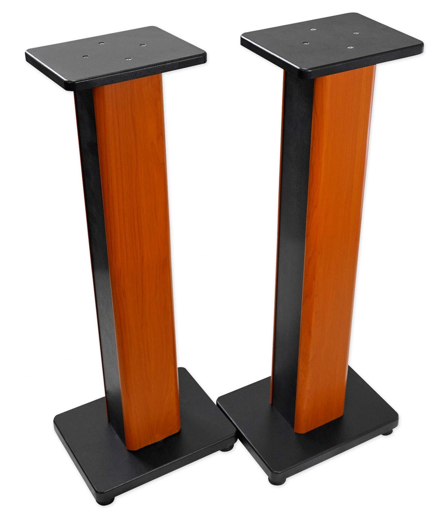 Rockville 28" 2-Tone Bookshelf Speaker Stands Surround Sound Home Theater (RHT28C)
