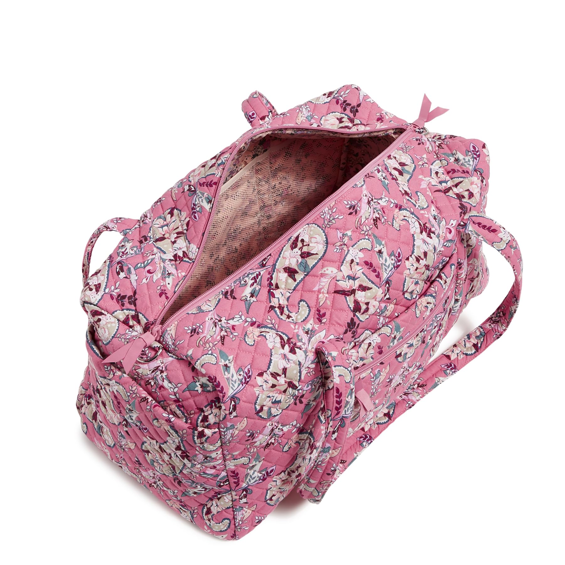 Vera Bradley Women's Cotton Medium Travel Duffel Bag, Sunflowers - Recycled Cotton, One Size