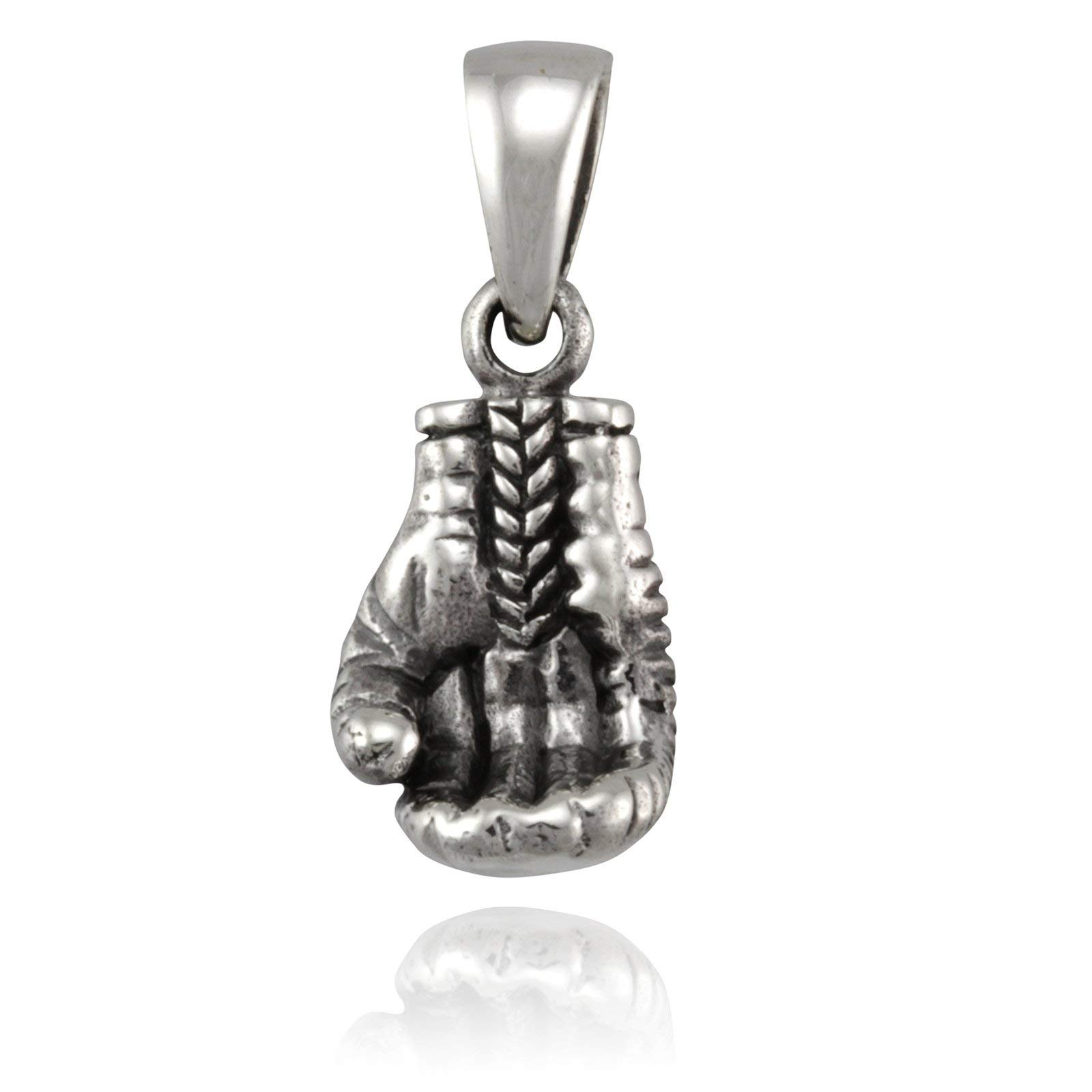 WithLoveSilver 925 Sterling Silver Thai Boxing Glove Pendant