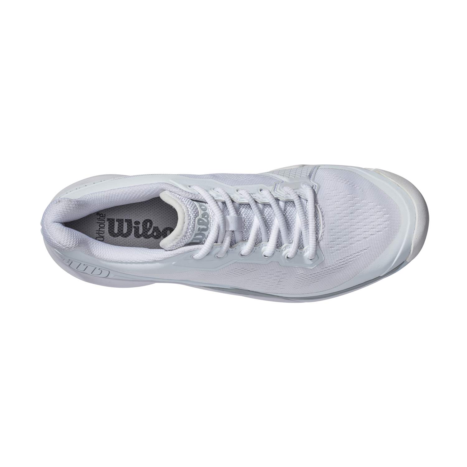 Wilson Men's Rush PRO 3.5 Tennis Shoe, White/White/Pearl Blue, 9