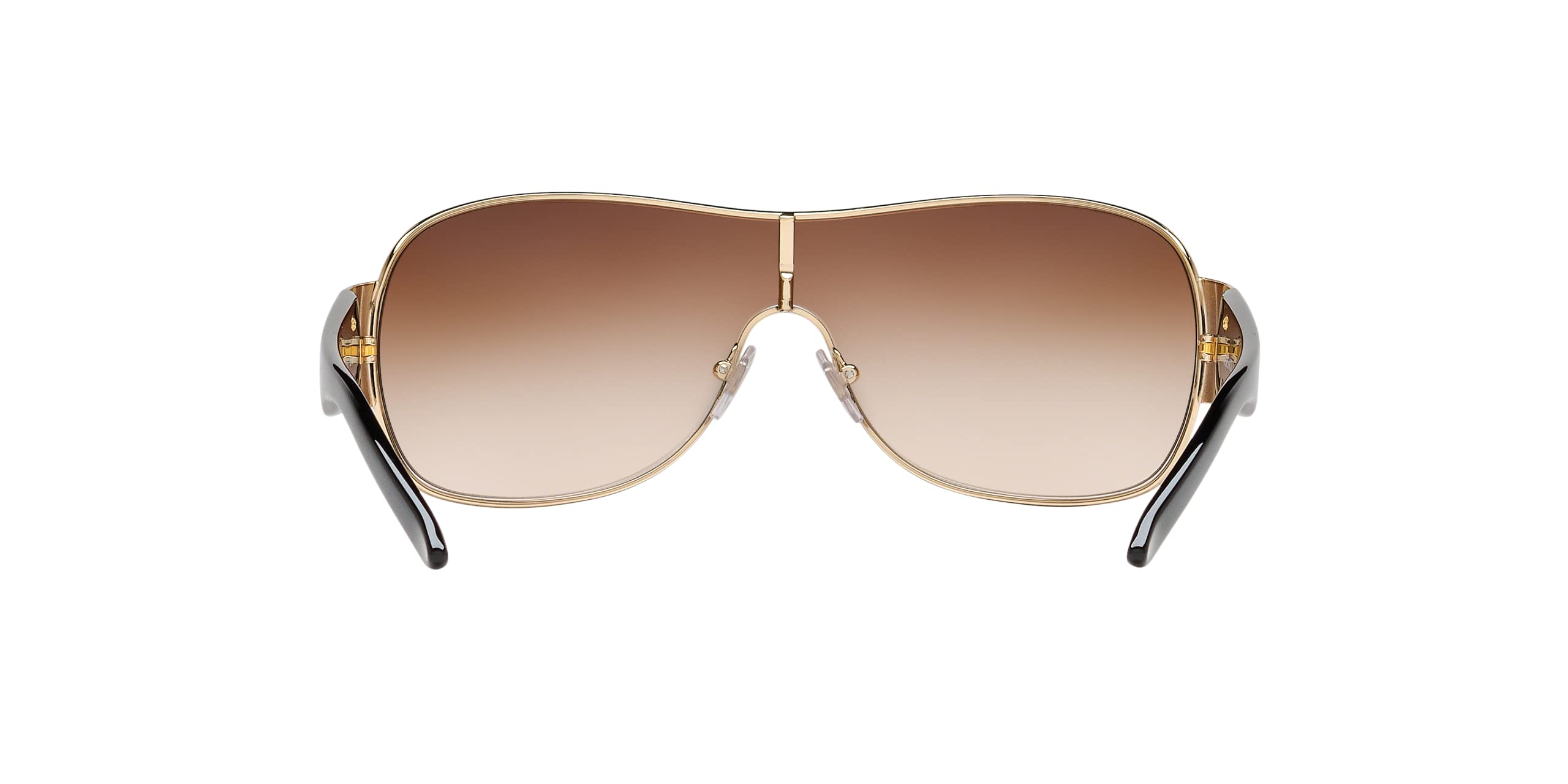 Versace Woman Sunglasses Gold Frame, Light Brown Gradient Dark Brown Lenses, 0MM