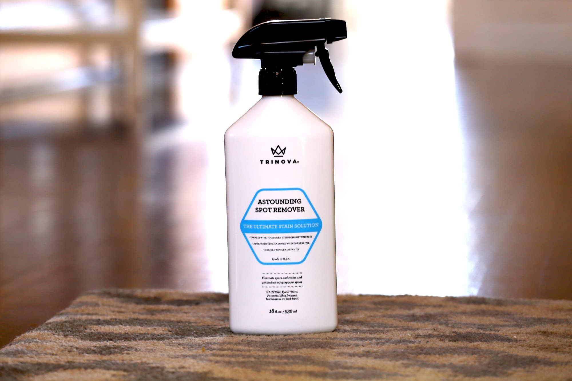 TriNova Astounding Spot Remover - Spot Cleaner for Carpet and Upholstery, Cleans Stains on Couch, Sofa, Fabric & More | Removes Red Wine & Coffee Stains with Ease 18 fl oz