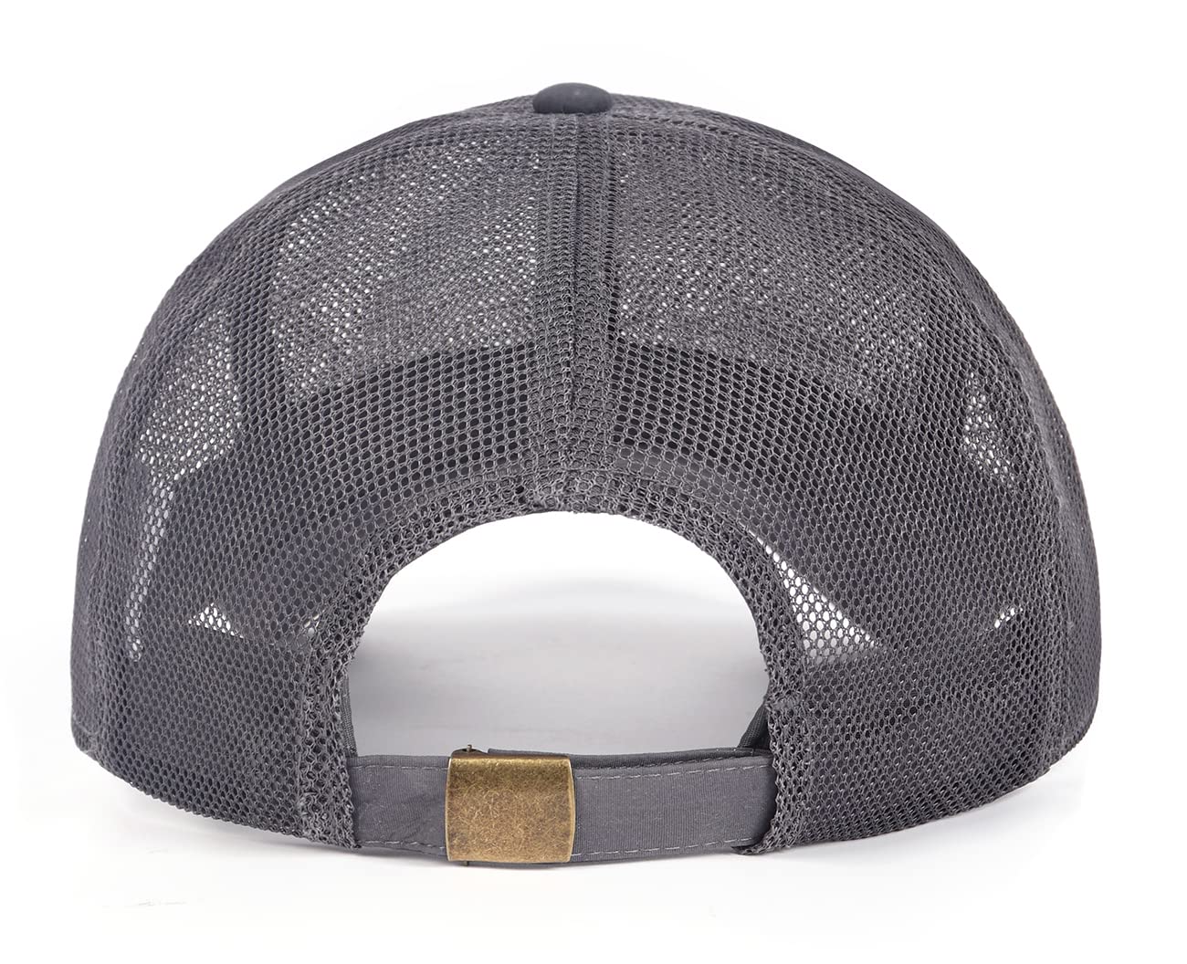 Zylioo Men's Full Mesh Baseball Cap Hat,Quick Dry Outdoor Summer Cap, Adjustable Buckle Cooler Dad Hats Grey