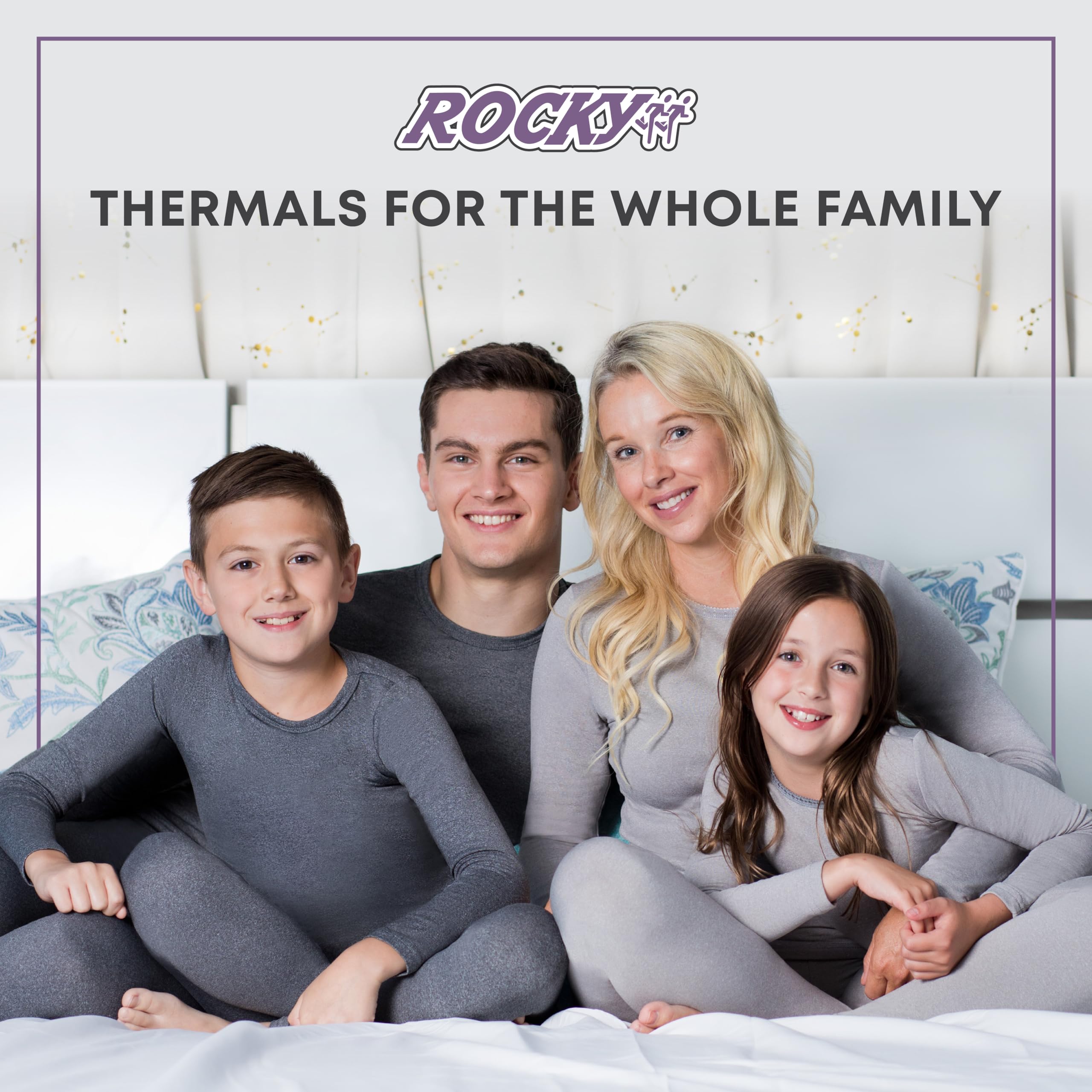 Rocky Thermal Underwear for Men (Long Johns Thermals Set) Shirt & Pants, Base Layer (Black - Heavyweight/X-Large)