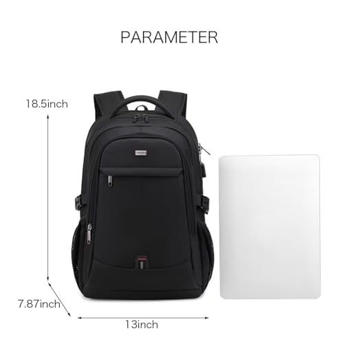 Valman Reflective Strip Backpack for Hiking, Laptop Backpack for Men, Women and Teenagers, Usb Port, Headphone Jack, 35 Liters Capacity, Suitable for 16-inch Computers