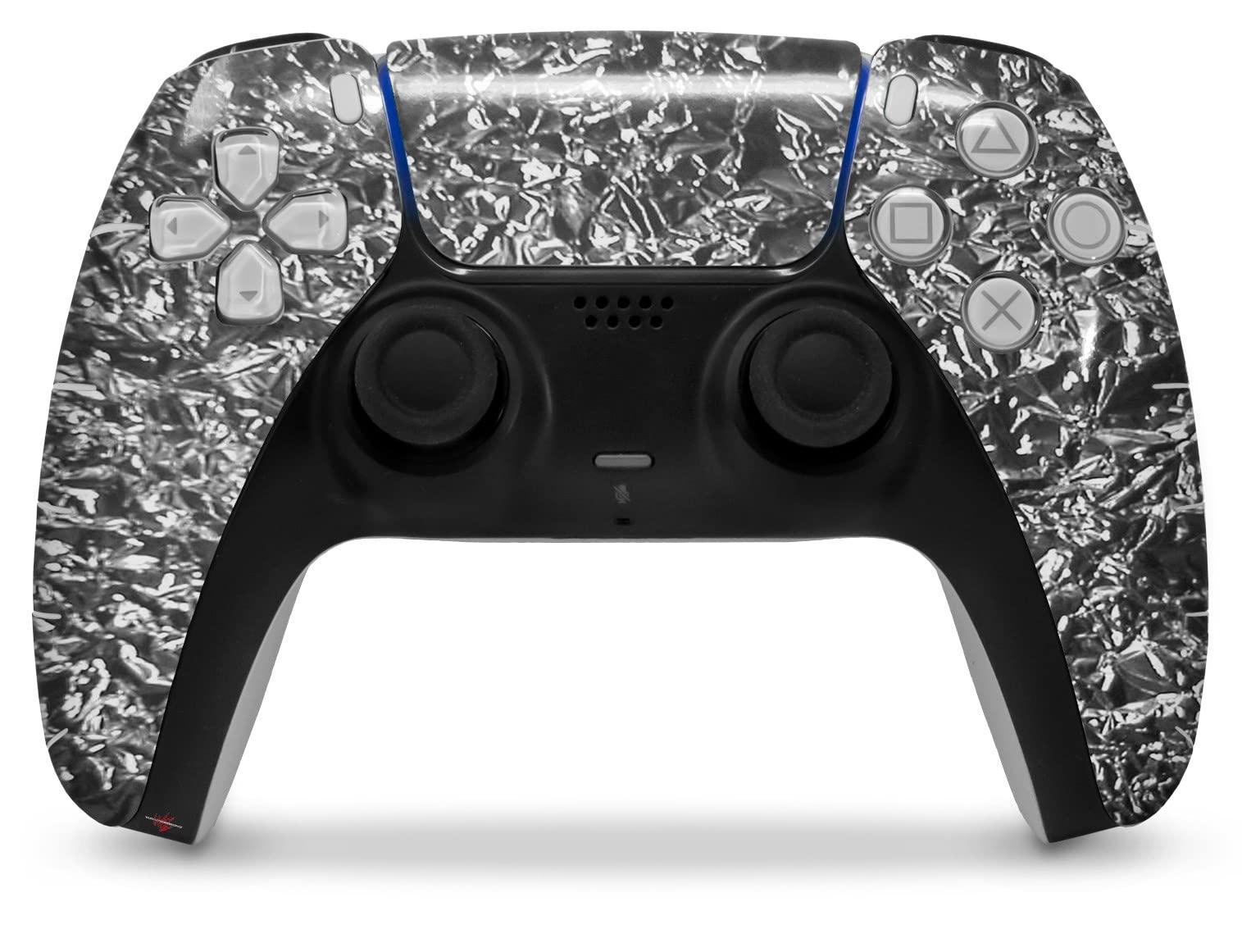 WraptorSkinz Skin Wrap compatible with Sony PS5 DualSense Controller Aluminum Foil (CONTROLLER NOT INCLUDED)