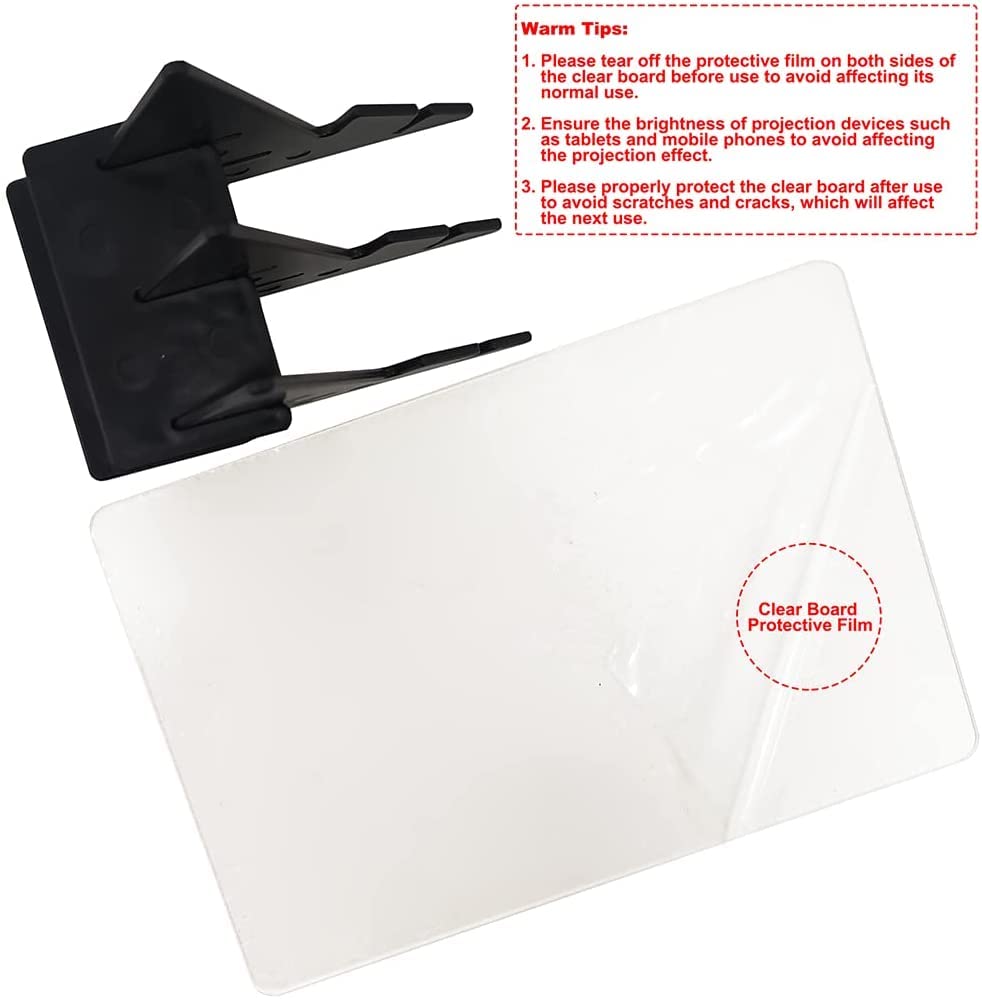 ZERIRA Portable Optical Drawing Board Sketching Tool Acrylic Drawing Sketching Tool Zero-Based Wizard for Beginners and Kids