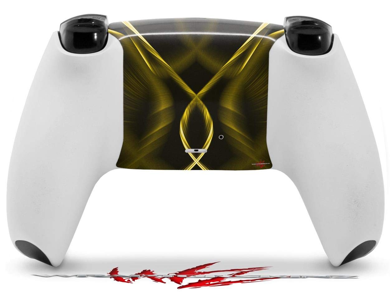 WraptorSkinz Skin Wrap compatible with Sony PS5 DualSense Controller Abstract 01 Yellow (CONTROLLER NOT INCLUDED)