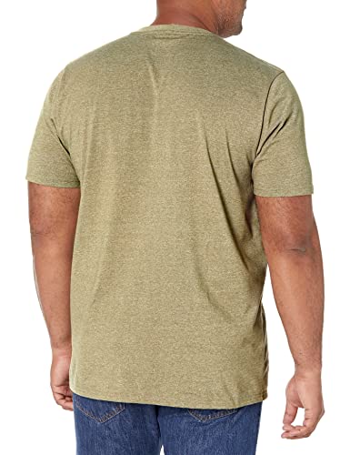 Timberland PRO Men's Base Plate Short Sleeve T-Shirt with Chest Logo, Burnt Olive Heather, L