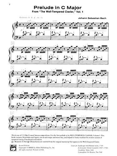 Prelude in C Major: Sheet (Alfred Masterwork Edition)