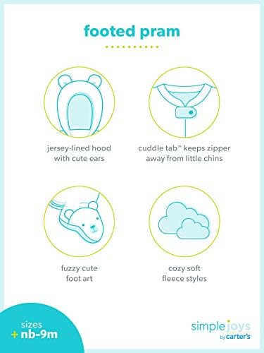 Simple Joys Kid's Pram Ivory Bear Outerwear, Ivory, 3-6 months