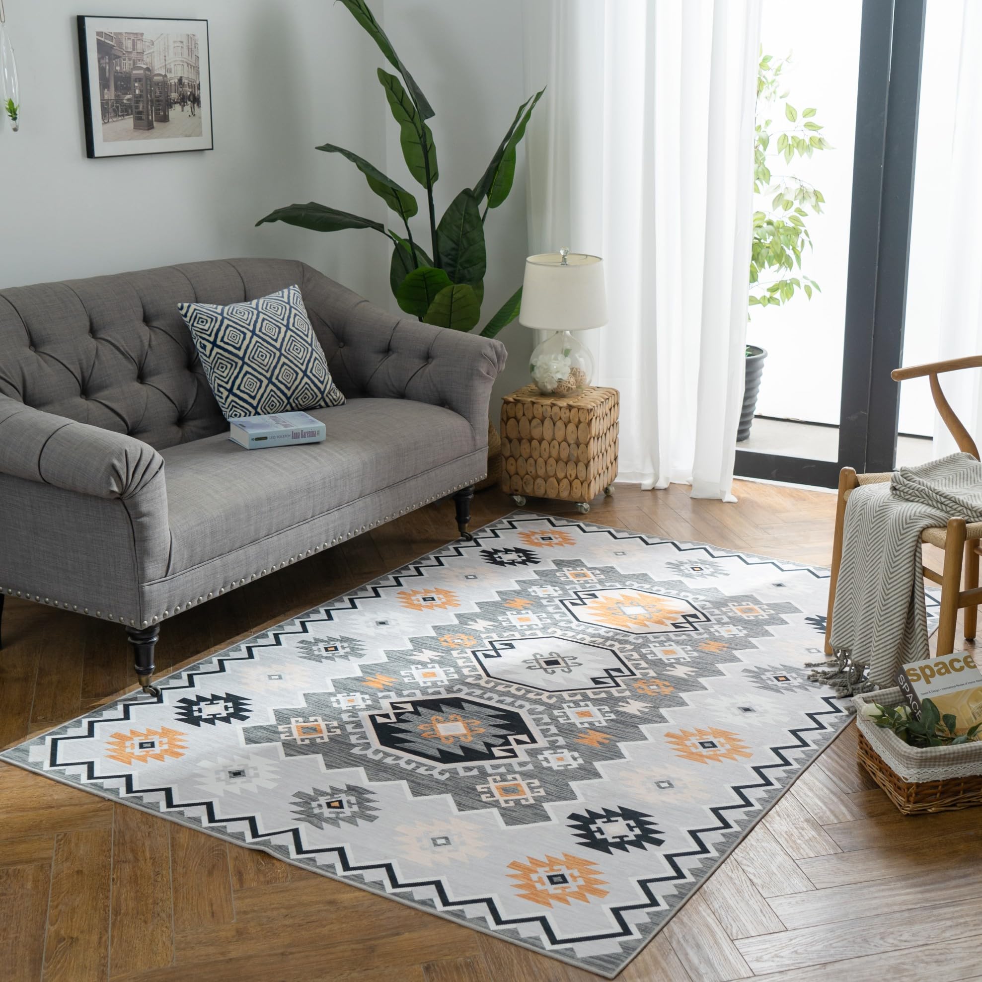 Syalife USI002, USI002, USI002, USI002, USI002, USI002, USI002, USI002, USI002 Area Rug 5' x 7' Grey-Bx02, ʷ¸ˠˆ̝´-Bx02, ǁ°È‰²-Bx02, ǁ°È‰² - Bx02, Gris-Bx02, אפור Bx02, Cinza - Bx02, رÙ…ادÙš-Bx02, Grau-Bx02