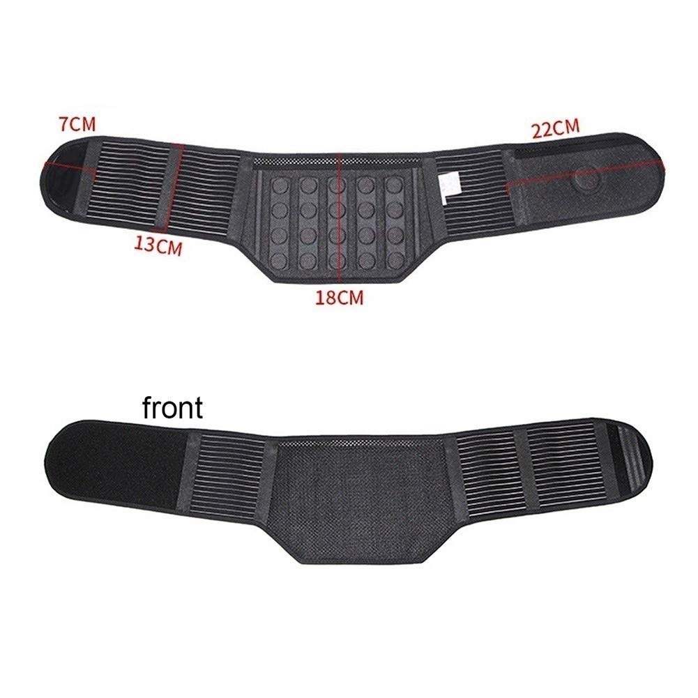ZFF Lumbar Brace Magnet Heating Lower Back Support Belt for Men and Women Pain Relief and Injury Prevention Adjustable Breathable (Size : XXL)