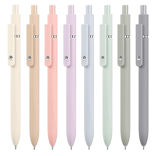 Vanhench School Supplies Aesthetic Gel Pens, 0.5mm Fine Point Black Cute Pens Office Desk Accessories, Japanese Stationary Home Work Essentials Nurse School Supplies, Teen Girl Gifts Birthday Gifts