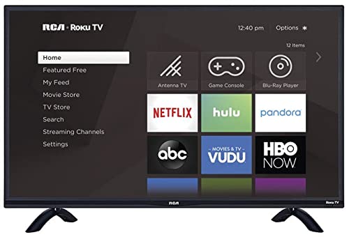 RCA ROKU RTRU5527 55-inch 4K UHD LED HDTV, 4 HDMI Ports, Black