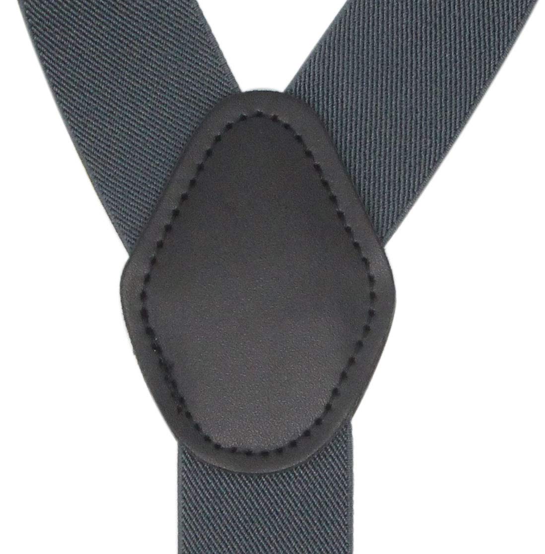 Timiot Mens Suspender with Swivel Hooks Adjustable Braces Y Shaped Elastic Comfortable Braces Strap (Dark Grey)