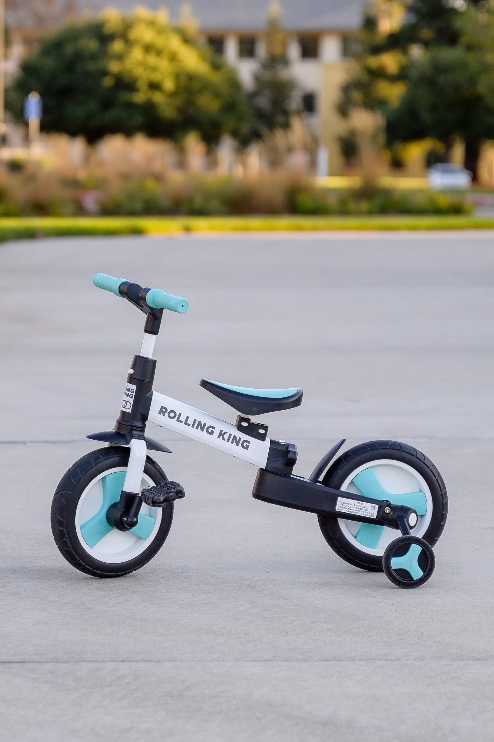 Rolling King 3-in-1 Balance Bike for 2 Years to 5 Years Old (Red)