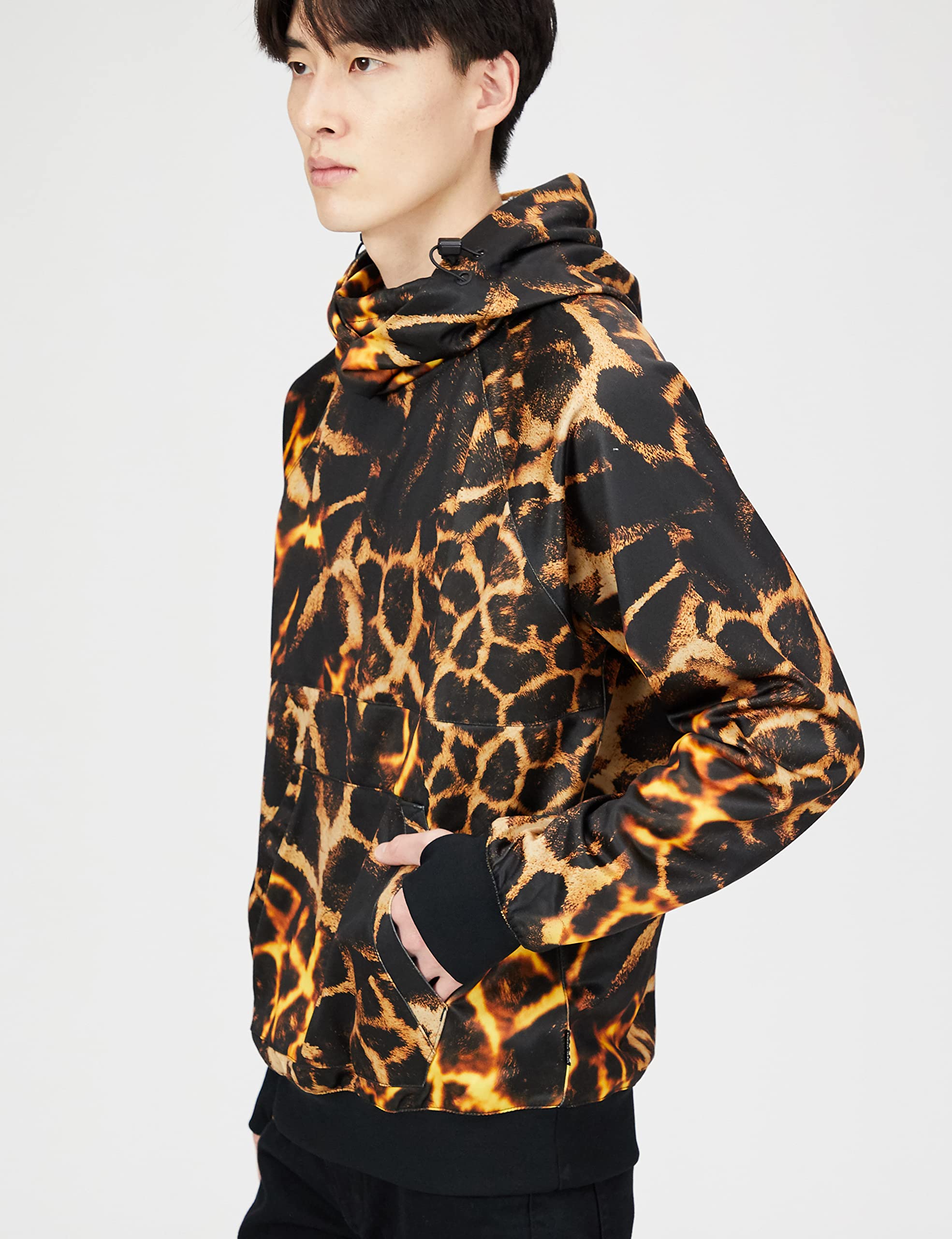 Volcom Men's Hydro Hooded Fleece Riding Hoodie, Resin Gold, Medium