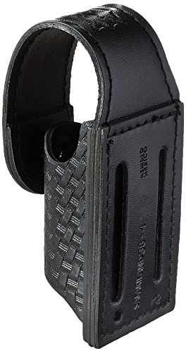 Safariland Duty Gear Bianchi 38-4-48HS: Mace Holdertop Flap, STX Basket Weave, Black