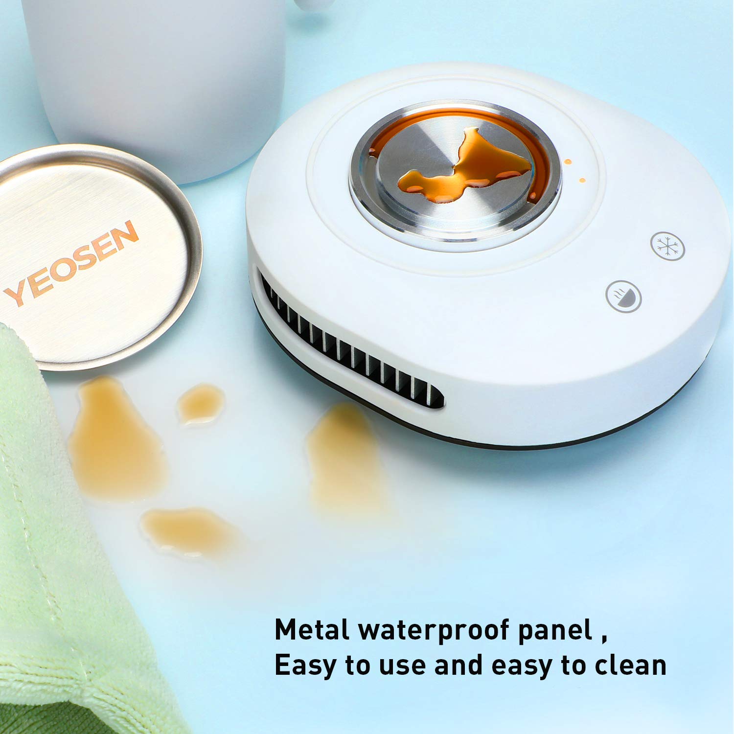 YEOSEN Coffee Mug Warmer and Cooler - 2 in 1 Beverage Warmer and Drink Cooler with Mug, Auto Shut Off Mug Cooler and Warmer for Office Desk Use (Up to 131F or 46F), White