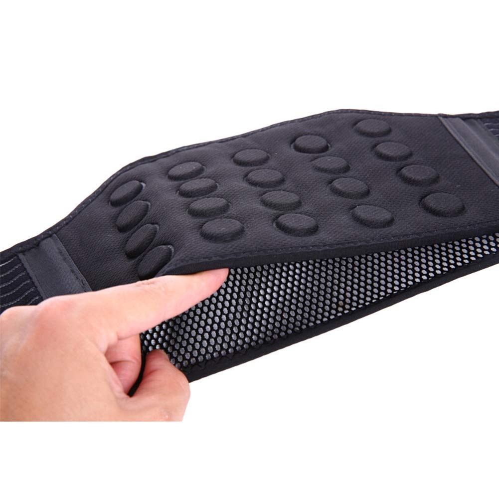 ZFF Lumbar Brace - 21 Magnet Physiotherapy for Men Women Lower Back Relief Pain & Prevents Injury Improves Sciatica (Size : S)