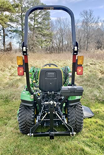 Standard 3-Point Hitch Adapter for Trailers & Farm Equipment with Category 1 Pins & 2" Hitch Receiver