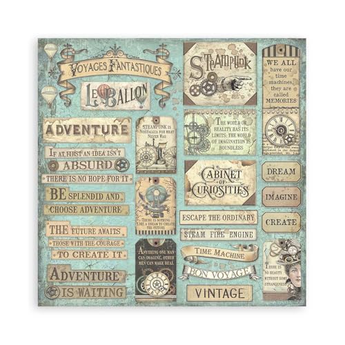 Stamperia Intl Scrapbooking Paper, Multi-Colored 10 Pack