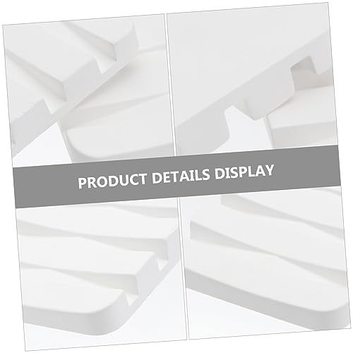 Zerodeko 2 Pcs Shower Soap Soap Container Diatomite Soap Holder Water Absorption Soap Pad White Soap Dish Quick Dry Soap Holder Soap Dishes for Bathroom Diatom Mud Soap Box Lining