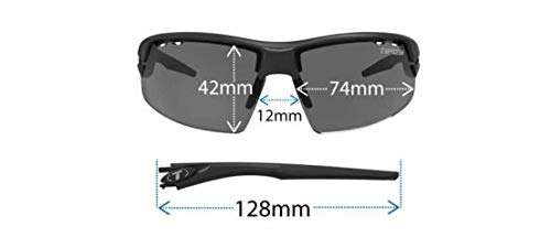 Tifosi Crit Polarized Fototec, Matte Gunmetal with Smoke Polarized Fototec lenses