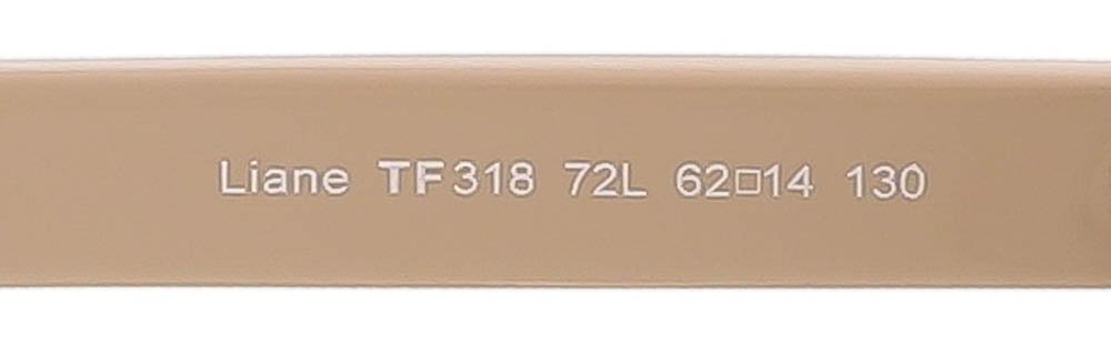 Tom Ford Tf 318 Liane Beige Frame/Brown Gradient Lens 62Mm
