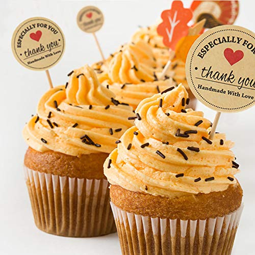 Thank You Stickers, 500 Pcs 1.5" Round Thanksgiving Stickers for Kids Gift Wrapping Decoration Cards Envelopes Merchandise Sealing Decoration