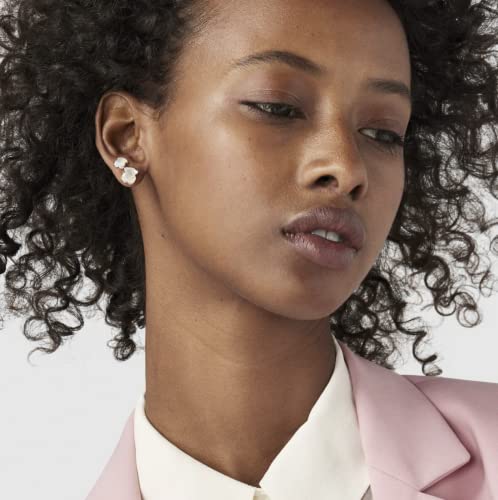 TOUS Sterling Silver Earrings for Women with Pearls & Bear Motif, Size: 0.9 cm. TOUS Color Collection