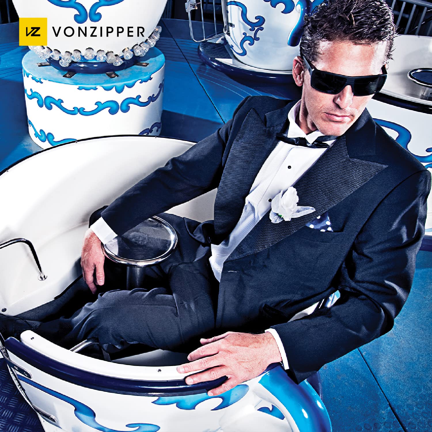VonZipper Snark Black Satin/Grey