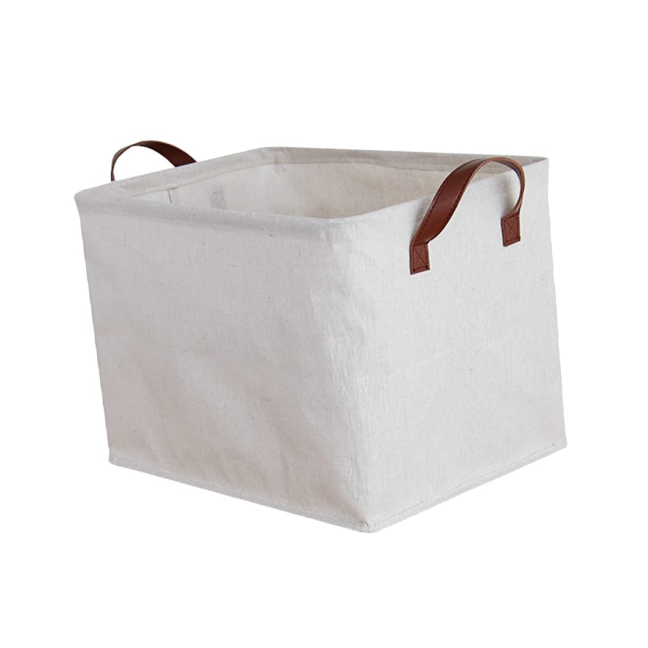 Zerodeko Box Storage Trash Can Fabric Child White