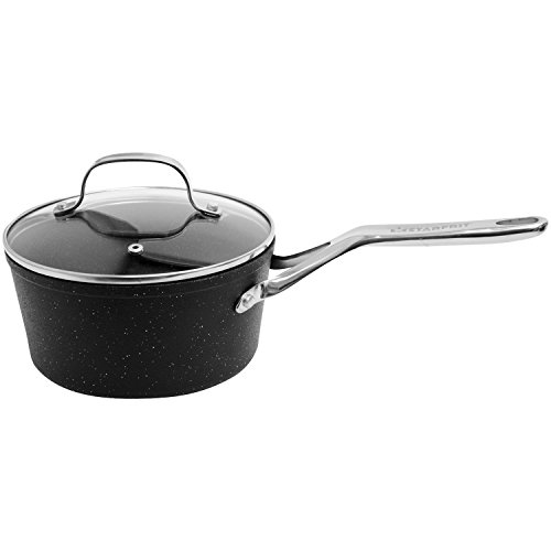 THE ROCK by Starfrit 10-Piece Cookware Set with Stainless Steel Handles, Black