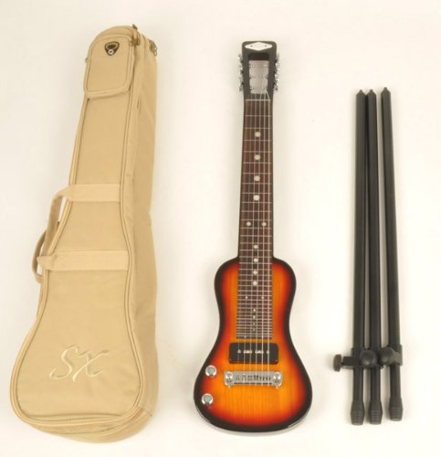 SX Lap 2 Ash 3TS Left Handed Electric Lap Steel Guitar w/Bag