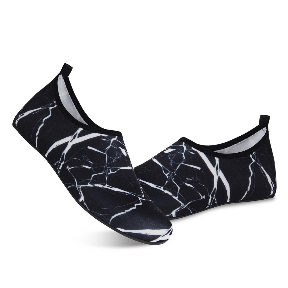 WateLves Water Shoes for Womens Mens Barefoot Quick-Dry Aqua Socks for Beach Swim Surf Yoga Exercise (Marble, 36/37)