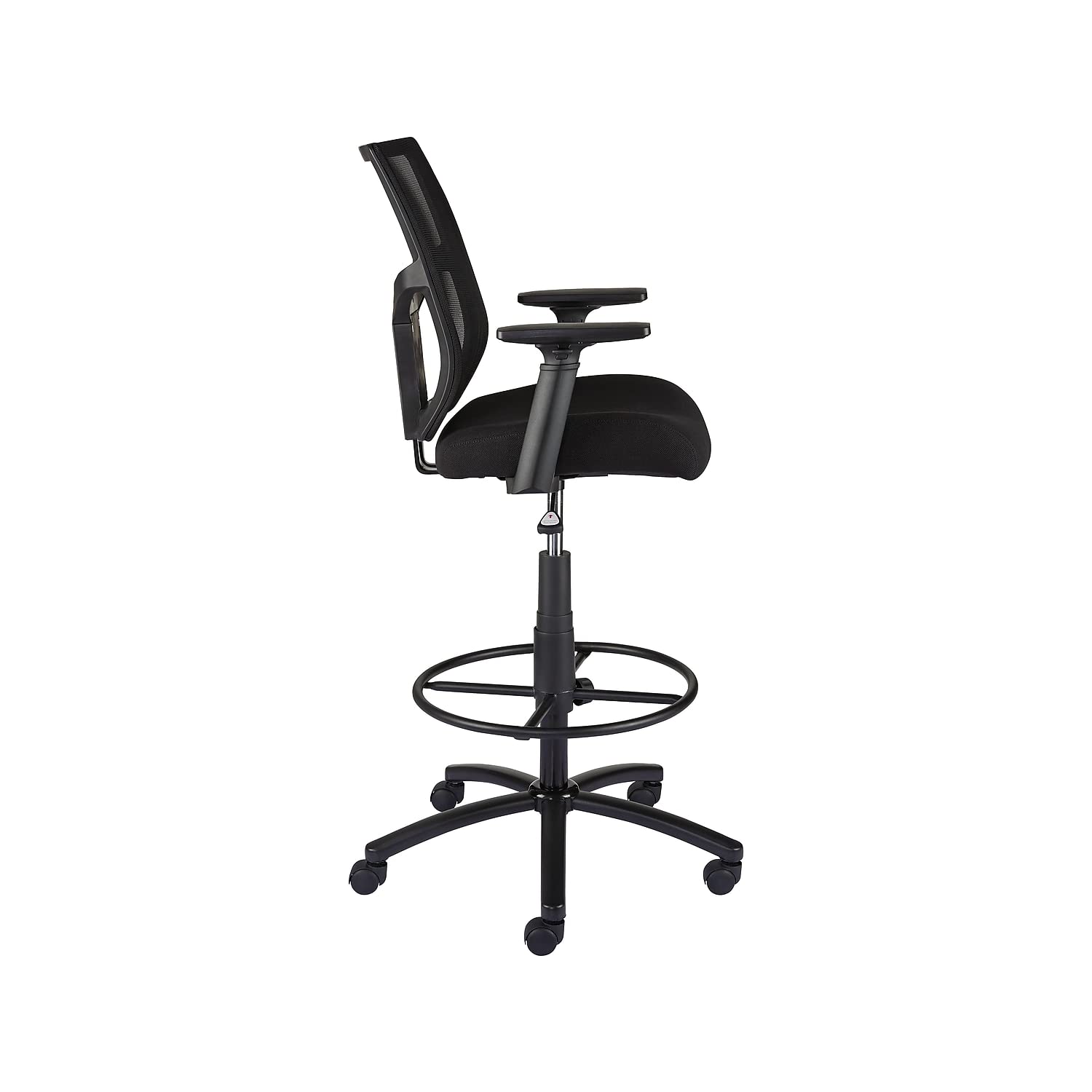 STAPLES 2262751 Cabal Mesh and Fabric Stool Black