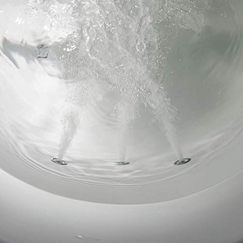 WOODBRIDGE 71" x 31.5" Water Jetted and Air Bubble Freestanding Bathtub, Whirlpool Tub