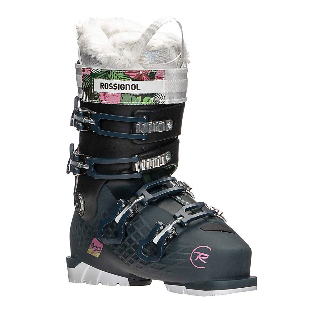 Rossignol Alltrack 80 Ski Boots Womens Sz 6.5 (23.5) Black/Green