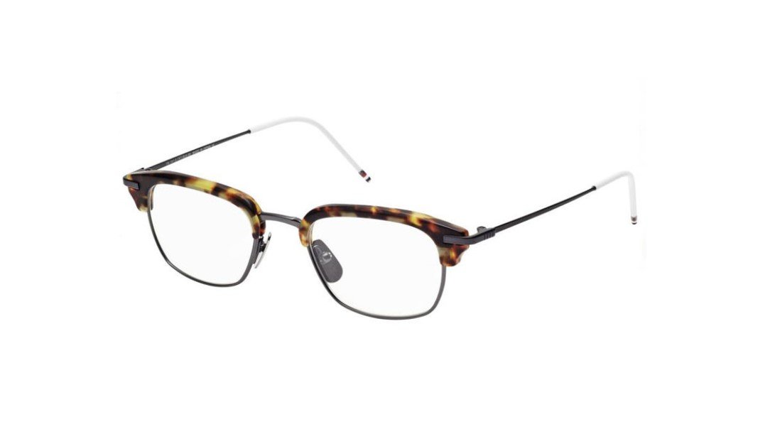 THOM BROWNE TB-707C Tortoise-Black Iron Eyeglasses