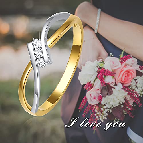 Yafeeso Engagement Rings for Women Moissanite Engagement Rings Platinum Plated Silver Ring moissanite Rings,6