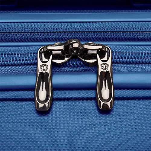 Traveler's Choice Pagosa Indestructible Hardshell Expandable Spinner Luggage, Navy, Check-in Only