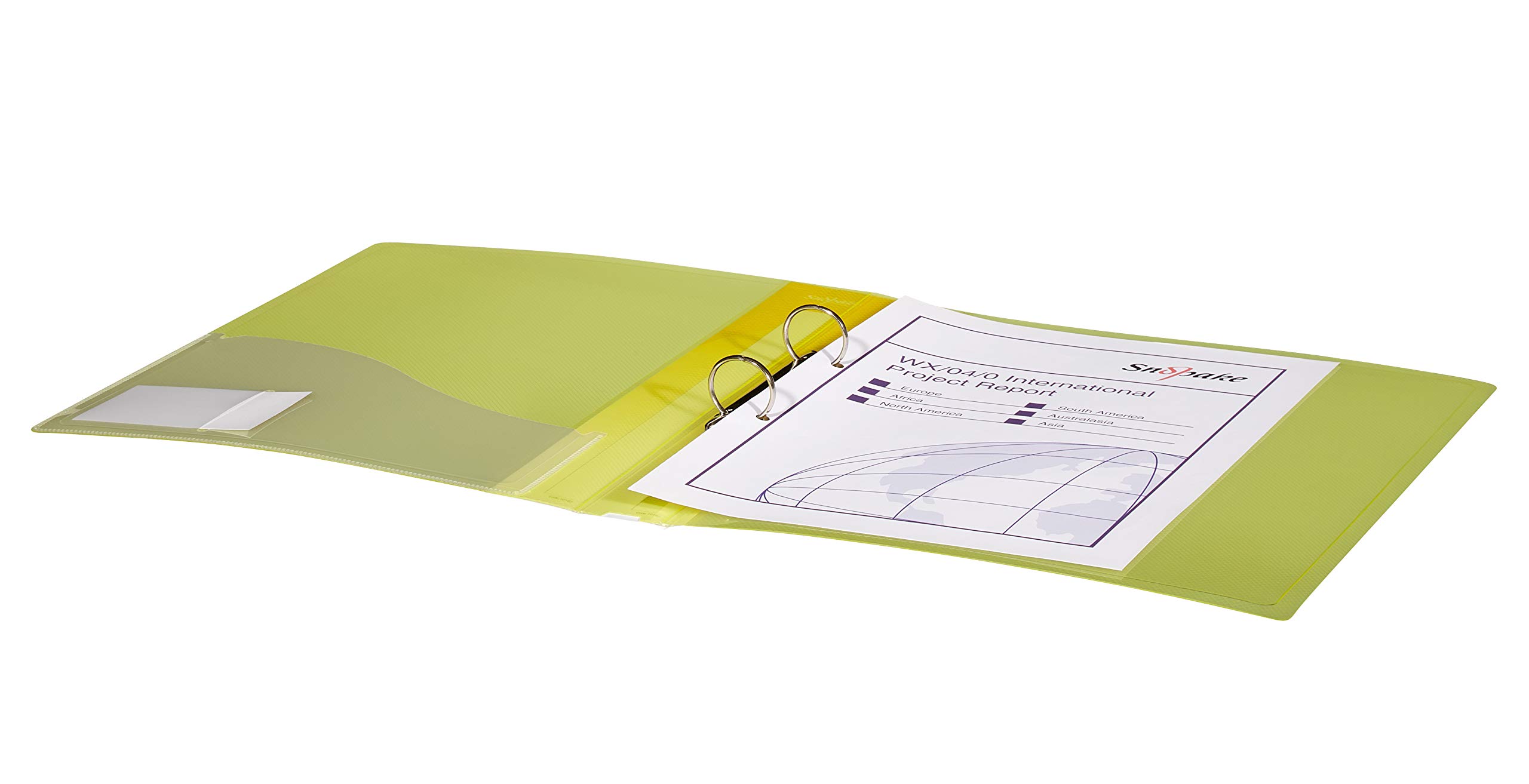 Snopake A4 2 O-Ring 25 mm RingBinder – Classic Yellow [Pack of 10] Ref: 10182