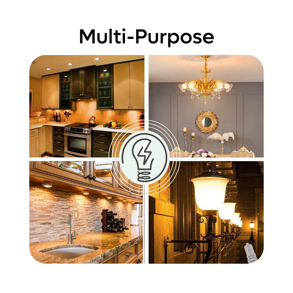 Sterl Lighting 10 Pack, T4 JCD Type Bulb 50W 120V 1.73Inch 280Lm 2700K Warm White Clear, G8 Bi-Pin Base Wall Sconces Halogen Replacement for Under Cabinet/Counter & Puck Light Bulbs