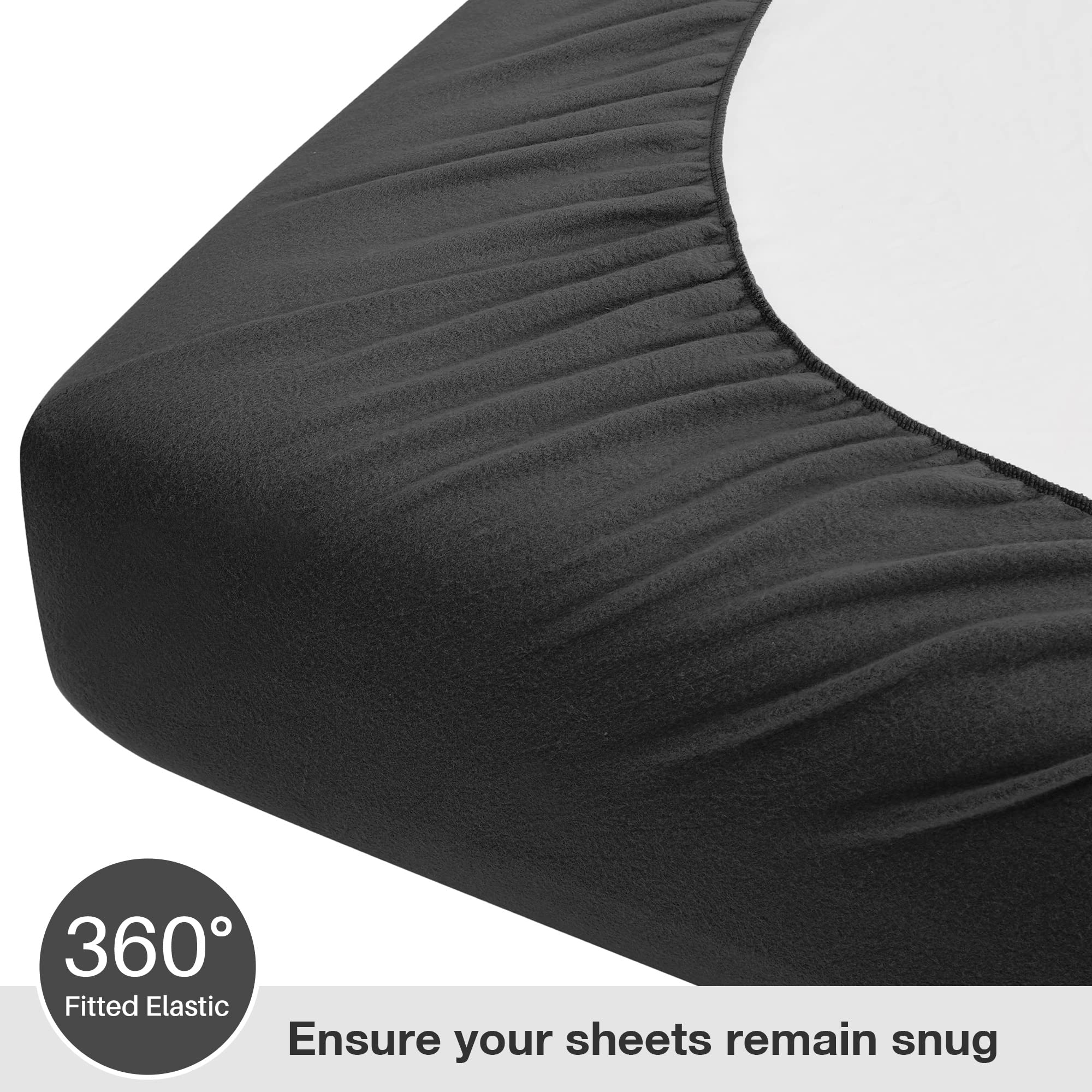 Viviland Plush Micro Fleece Full Bed Sheet Set - Soft Fuzzy Polar Fleece Velour Velvet Sheets - Extra Warm Winter Fleece Bed Sheets with Deep Pocket - Emerald Green - Full