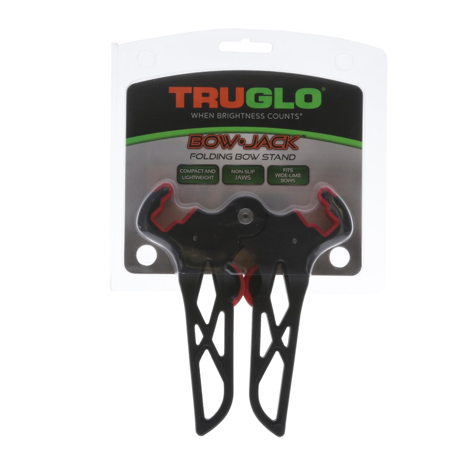 TRUGLO Bow Jack Folding Bow Stand, Mini Wide , Black