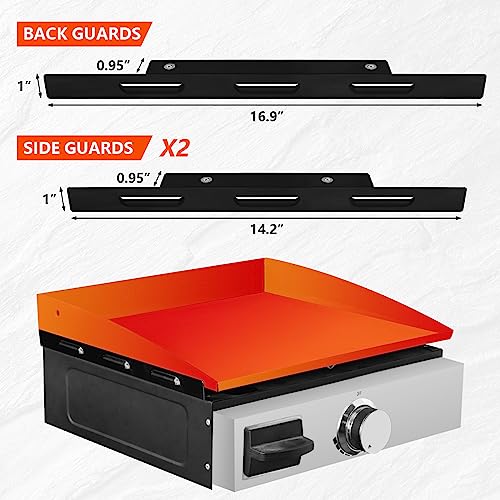 Utheer Wind Guard for Blackstone 17" Griddle,Magnetic Wind Screen for Blackstone Griddle Accessories 17 inch, Repalce for Blackstone 5019 Fits Griddle with Hood and Side Shelf