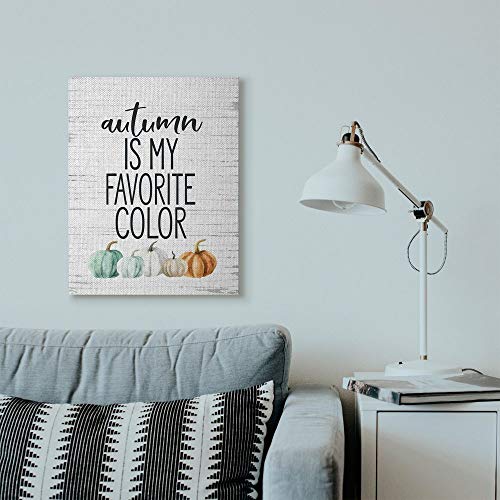 Stupell Industries Autumn Fall Seasonal Word Design Canvas, 24 x 30, Multi-Color